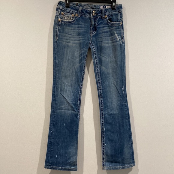 Miss Me | Jeans | Miss Me Bootcut Jeans With Rhinestones Jp50236 Size ...